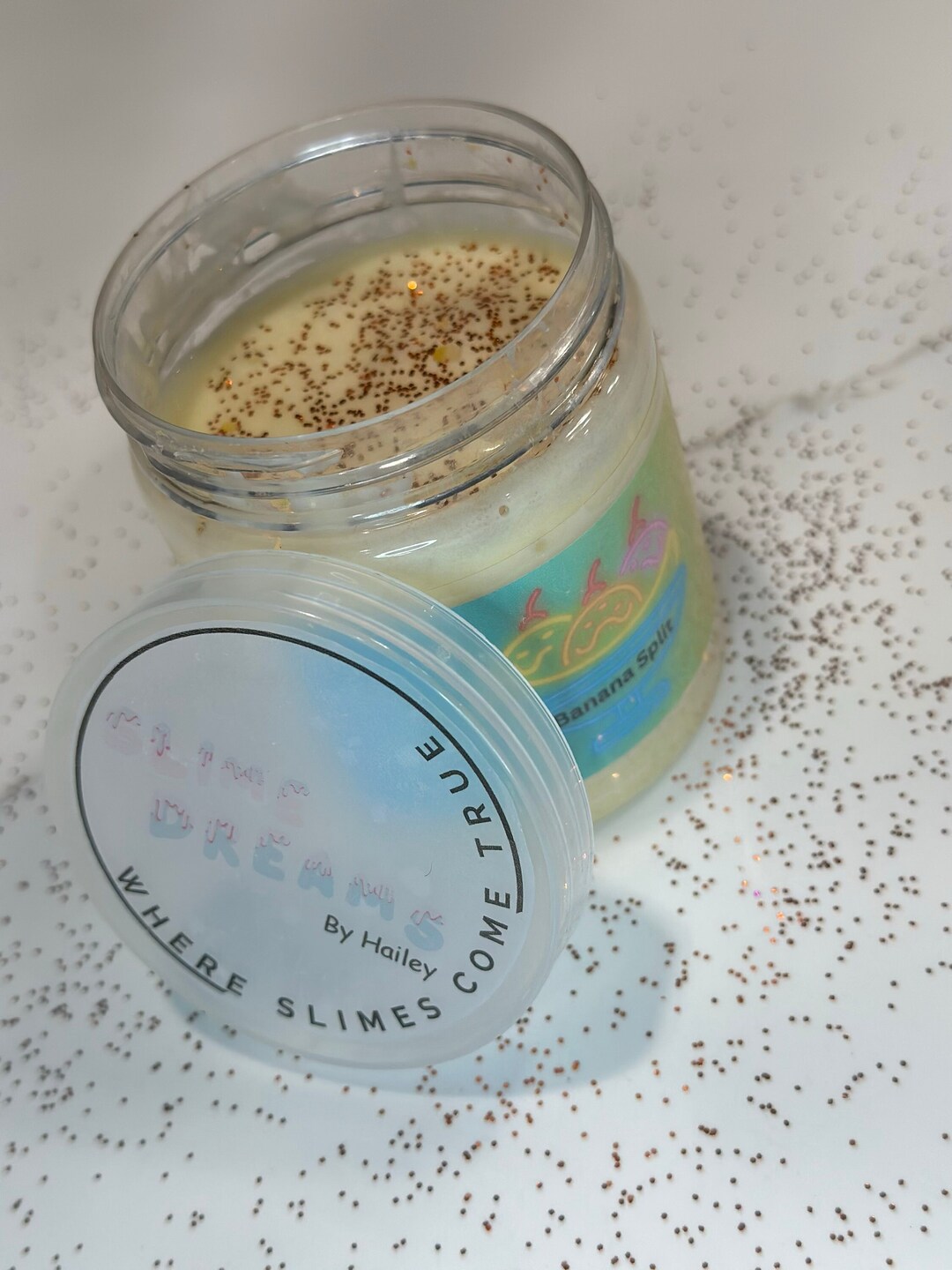 Banana Split Slime - Etsy