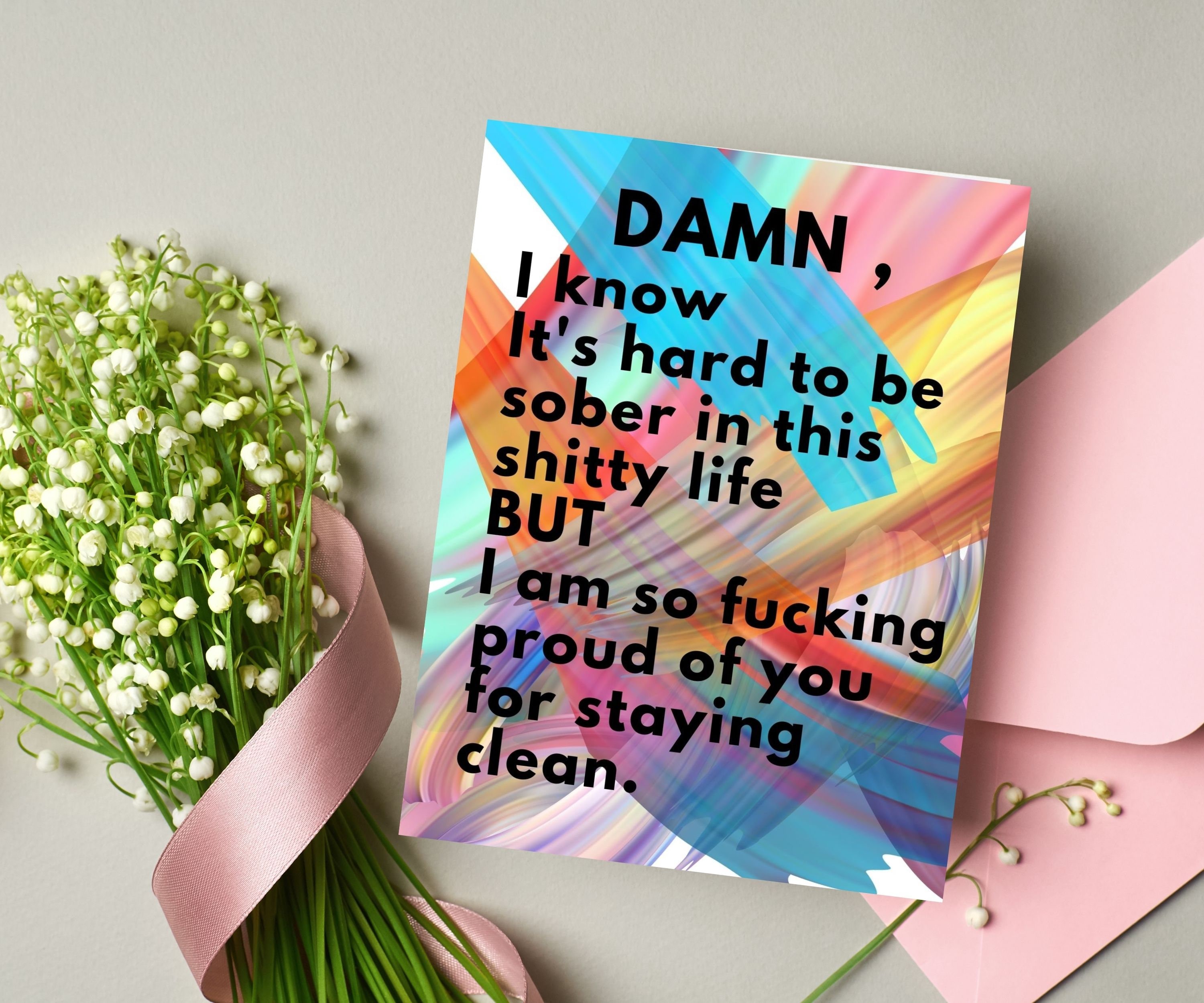 Sobriety Cards/ Proud of You/sobriety Gift for Women/sobriety Gifts ...