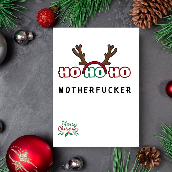 Rude Christmas Cards - Etsy