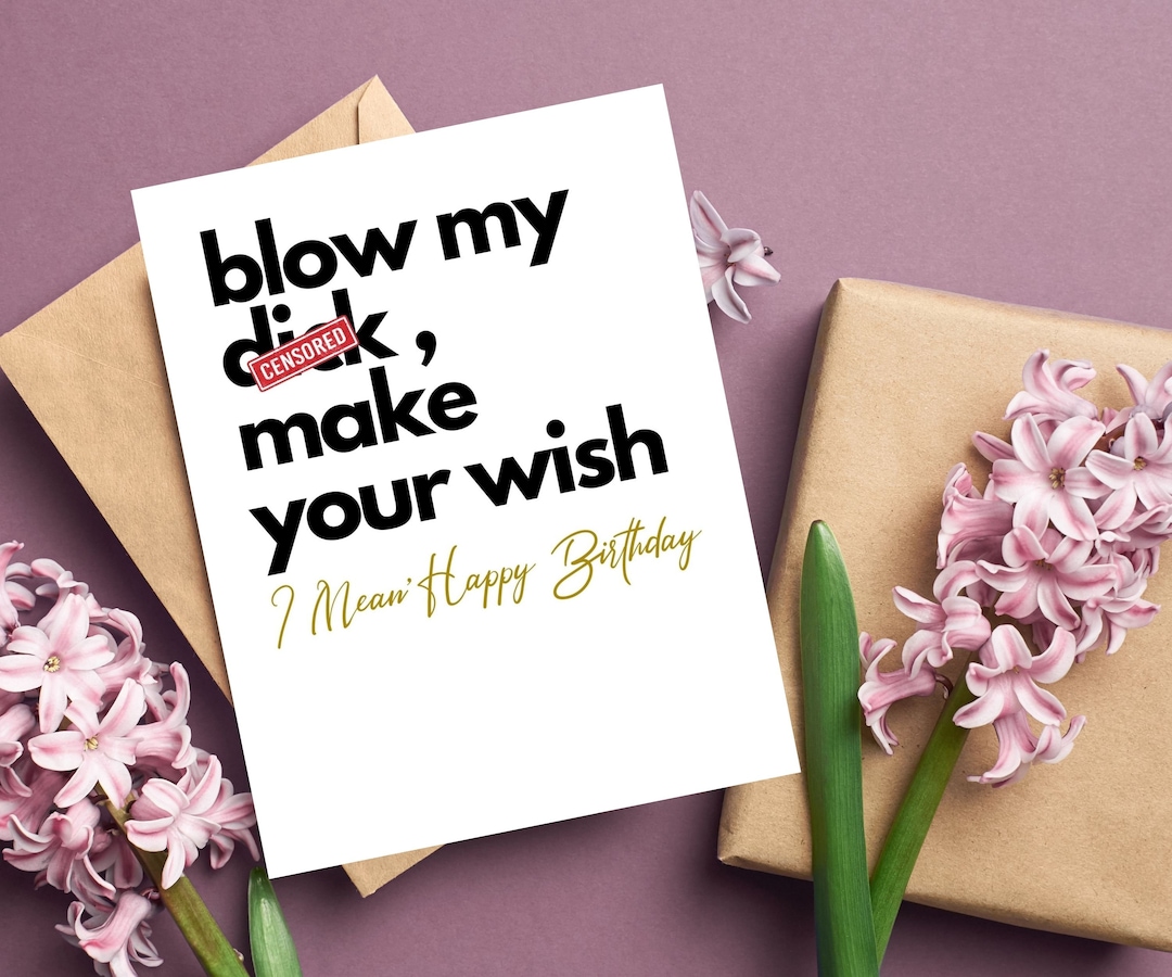 Adult Birthday Card/dirty Birthday Card for Wife/cheeky Birthday Card ...