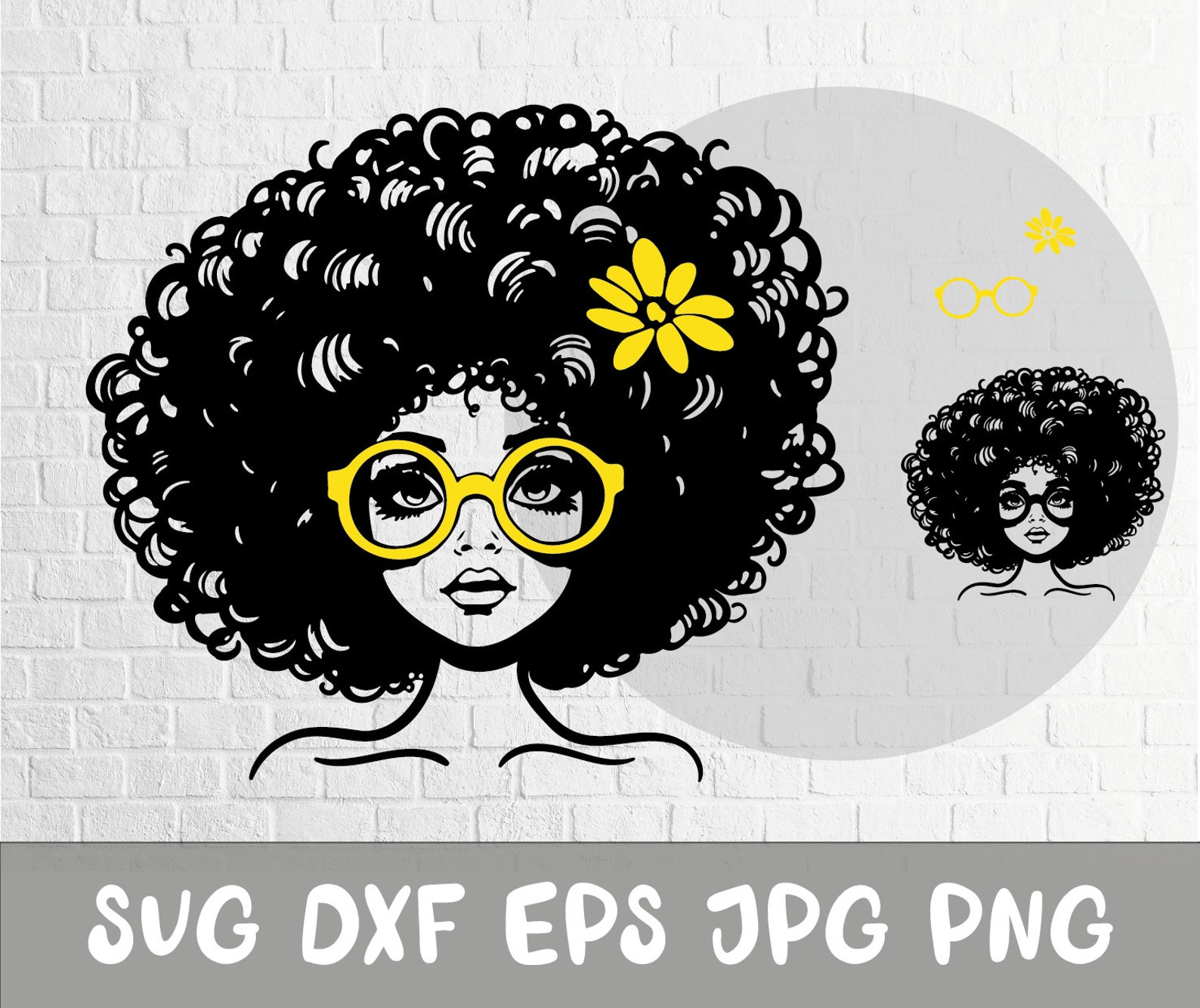 Afro Woman SVG, Afro Girl Svg, Afro Queen Svg, Afro Lady Svg, Curly ...