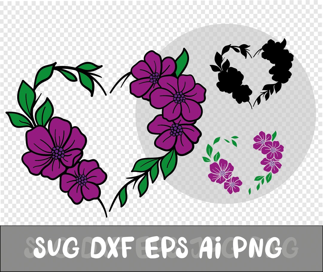 Flower Svg Cut Files, Flower Svg, Dxf, Jpg, Png, Eps, Cricut Svg ...