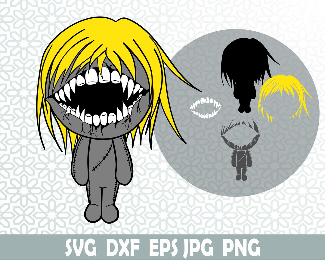 Halloween Toothy Monster Svg, Dxf, Jpg, Png, Eps, Cricut, Clipart ...