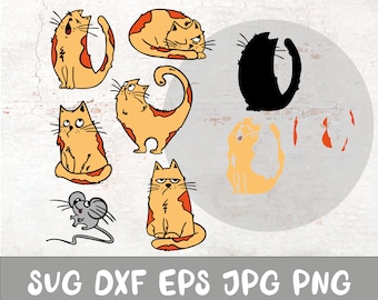Cat Fours SVG, Cricut Svg, Clipart, Layered SVG, Files for Cricut, Cut ...
