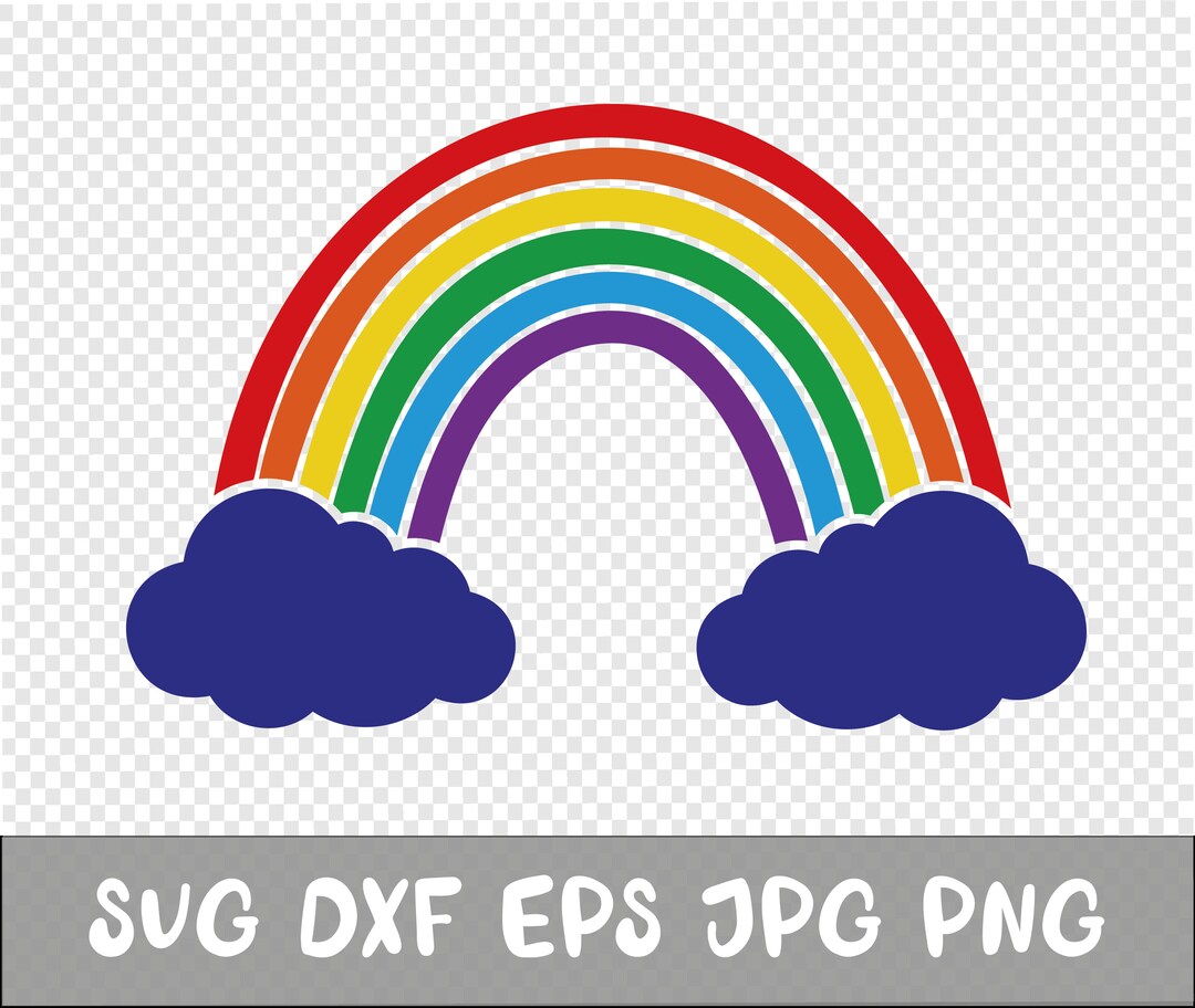 Rainbow Svg, Cloud Svg, Summer Svg, Cricut, Inspirational Svg, Layered ...