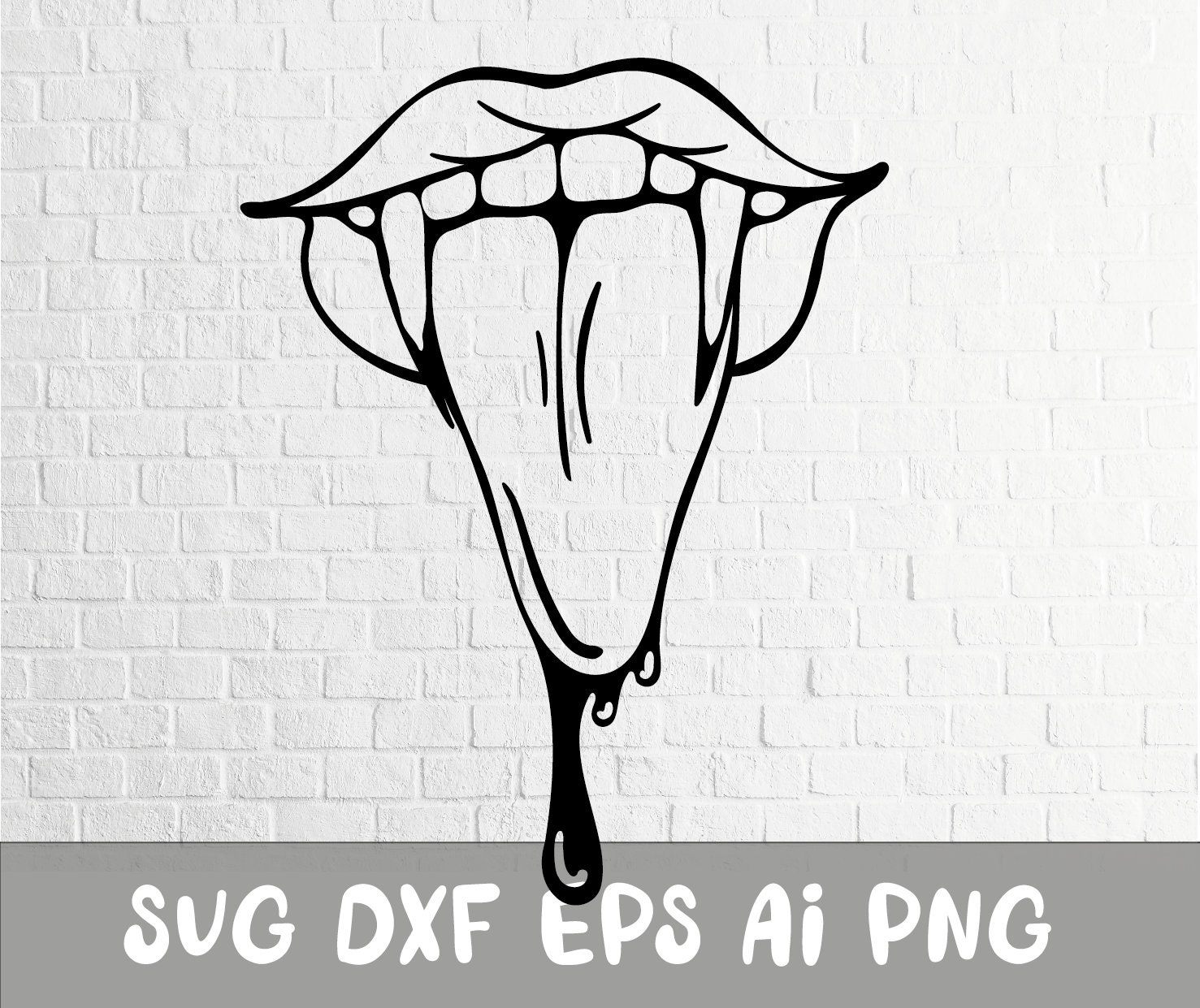 Lips Svg, Fangs Svg, Vampire Lips Svg, Png, Cricut, Clipart, Layered ...