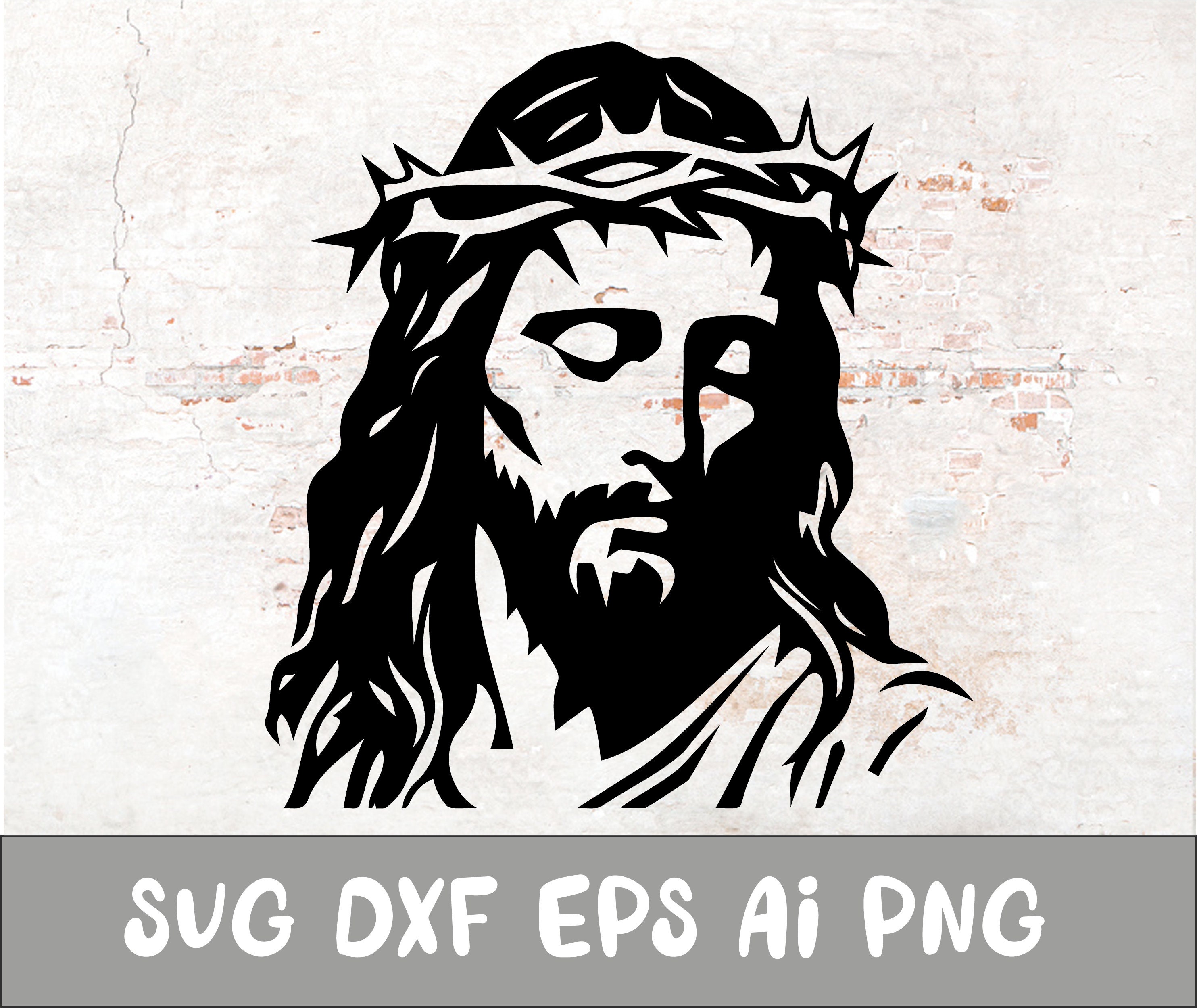 Jesus SVG, Religious Svg, Dxf, Ai, Png, Cricut, Clipart, Layered Svg ...