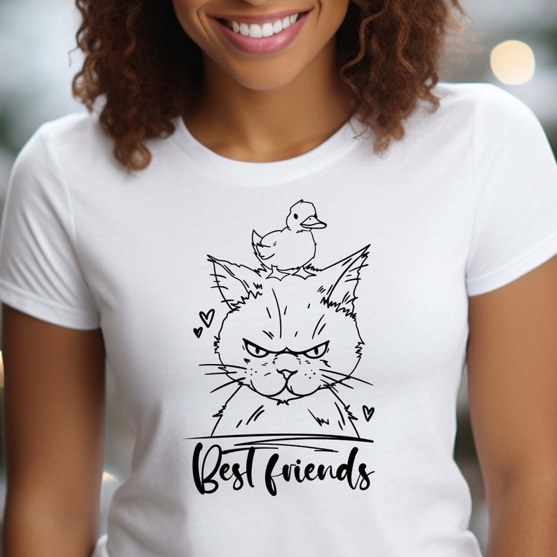 Kitty svg, Mejores amigos svg, dibujos animados svg, Cricut svg ...