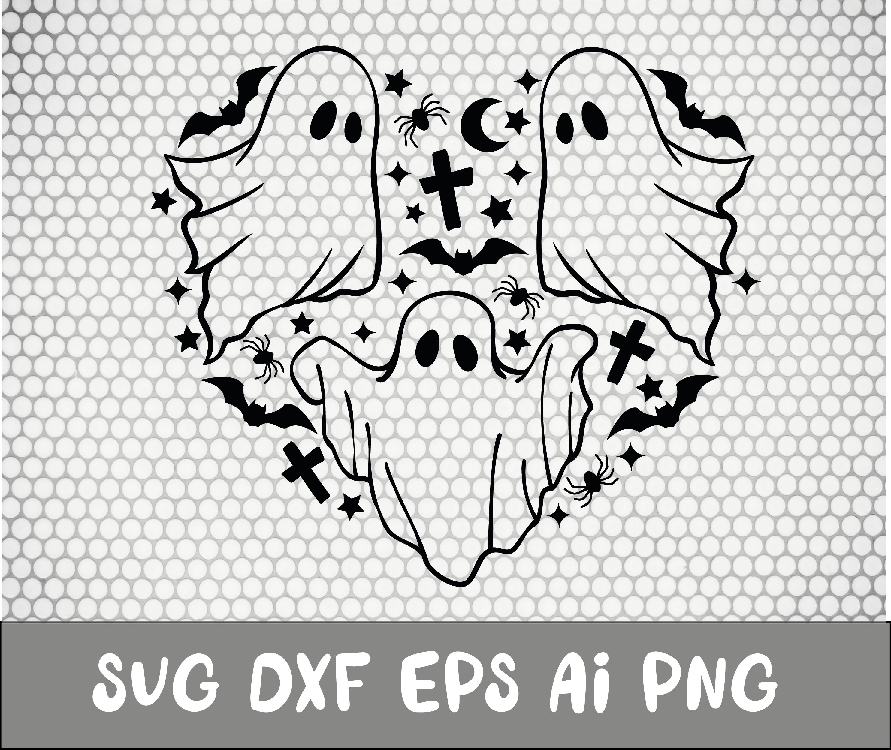 Halloween Png Ghost Svg Horror Svg Cricut Layered Ghost - Etsy