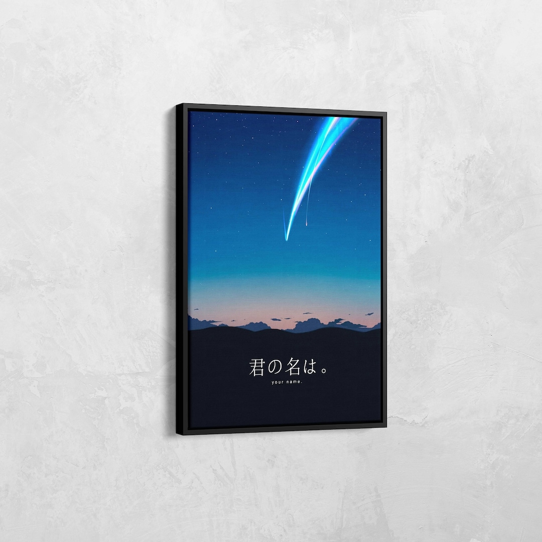 Your Name Anime Canvas Poster Print, Japanese Anime Canvas Wall Art ...