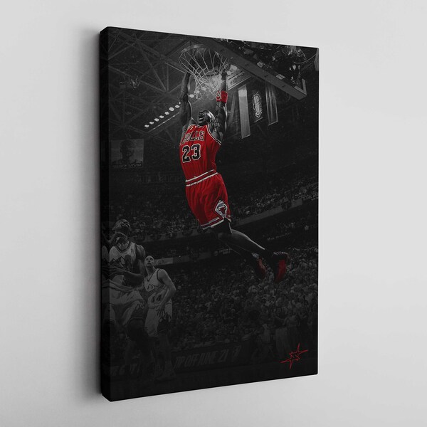 Michael Jordan Canvas Wall Art - Etsy