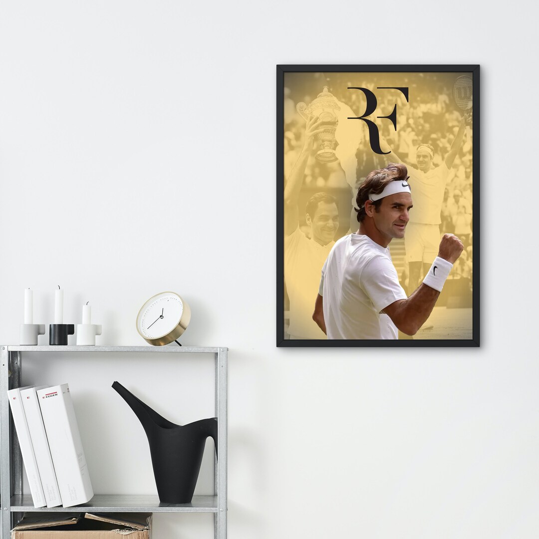 Roger Federer Poster Digital Download Printable Wall Art for Tennis ...