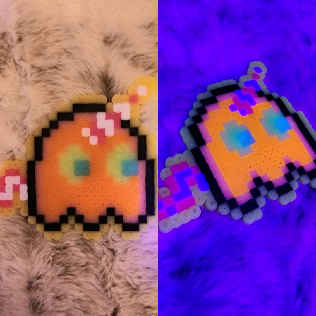 Glow Trippy Pac Man Ghost sherbet Unicorn - Etsy