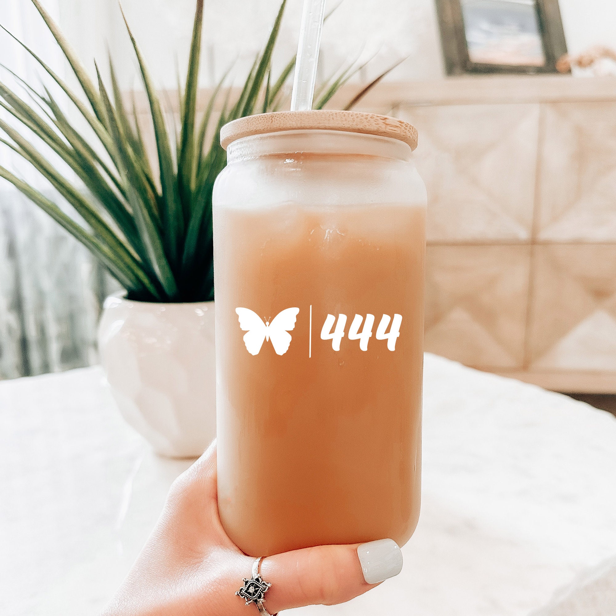 Butterfly Angel Number SVG | Angel Number 444 | SVG Files for Cricut ...