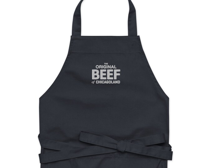 The Bear Apron Original Beef of Chicago Land Organic Cotton Apron ...