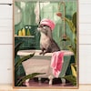 Chicken in the Bathtub Bathroom Print, Farm House Decor, Chicken Lover ...