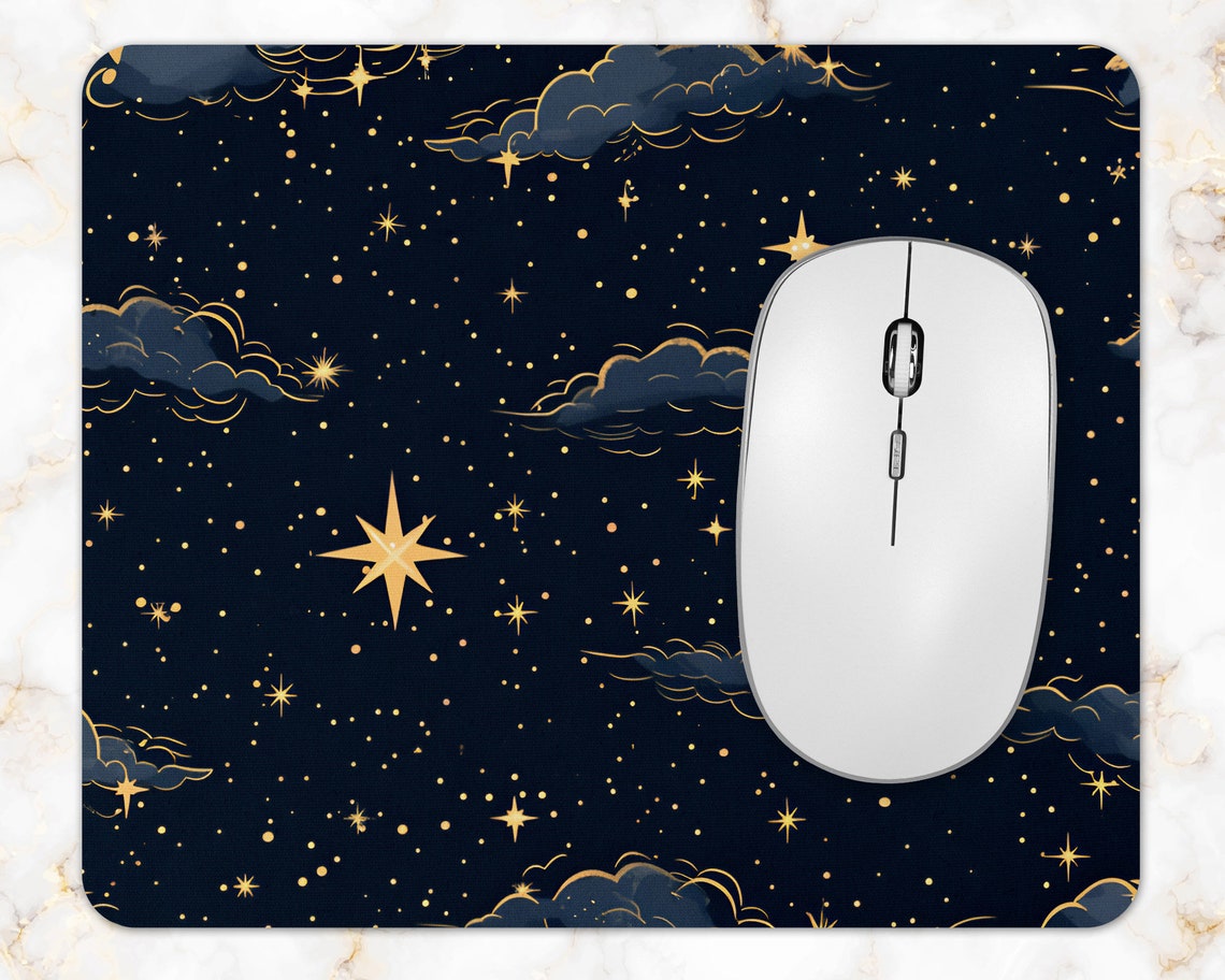 Galaxy and Stars Desk Mat, Celestial Mouse Pad, Space Lover Gifts ...