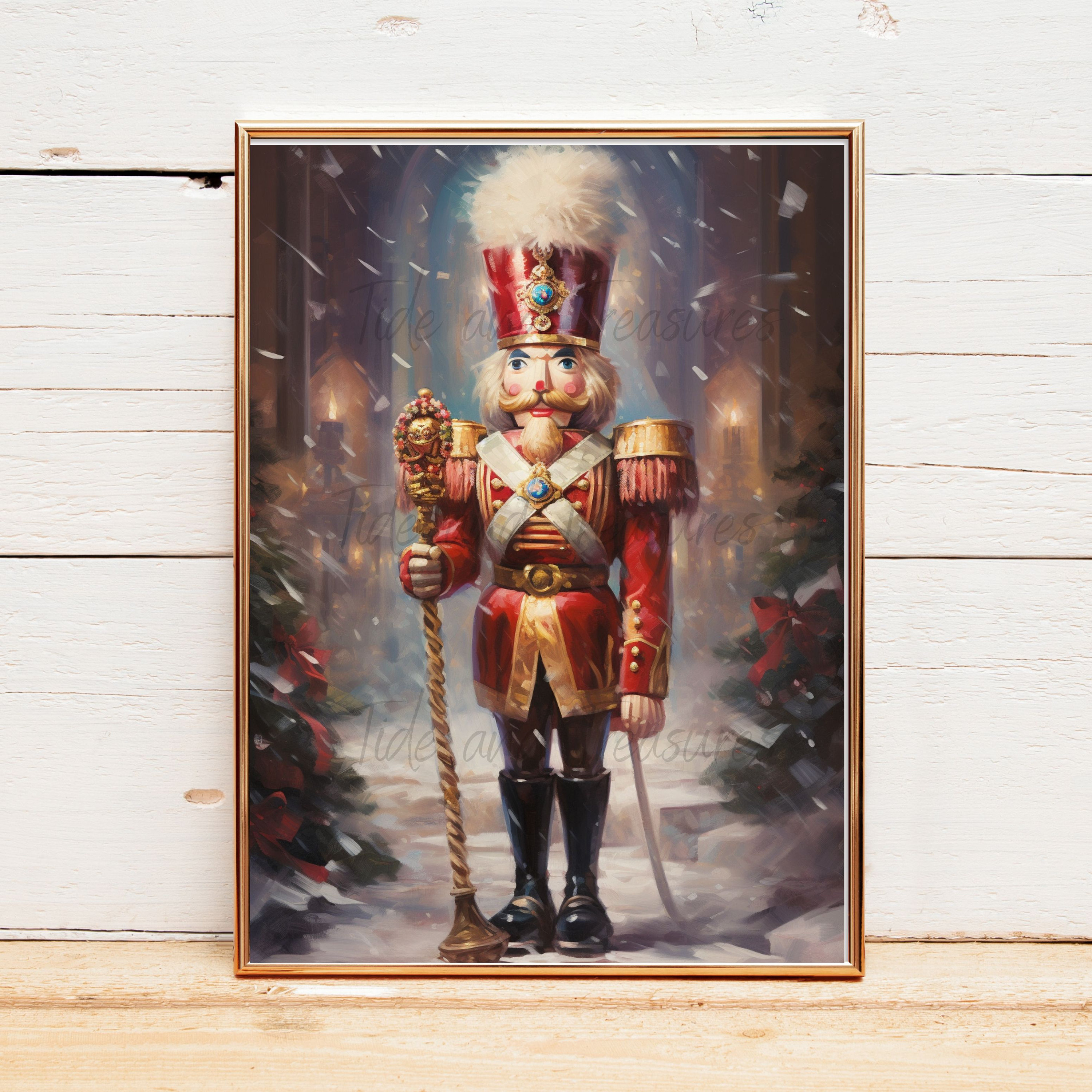 Nutcracker Print, Christmas Wall Decor, Holiday Decor, Country Decor ...