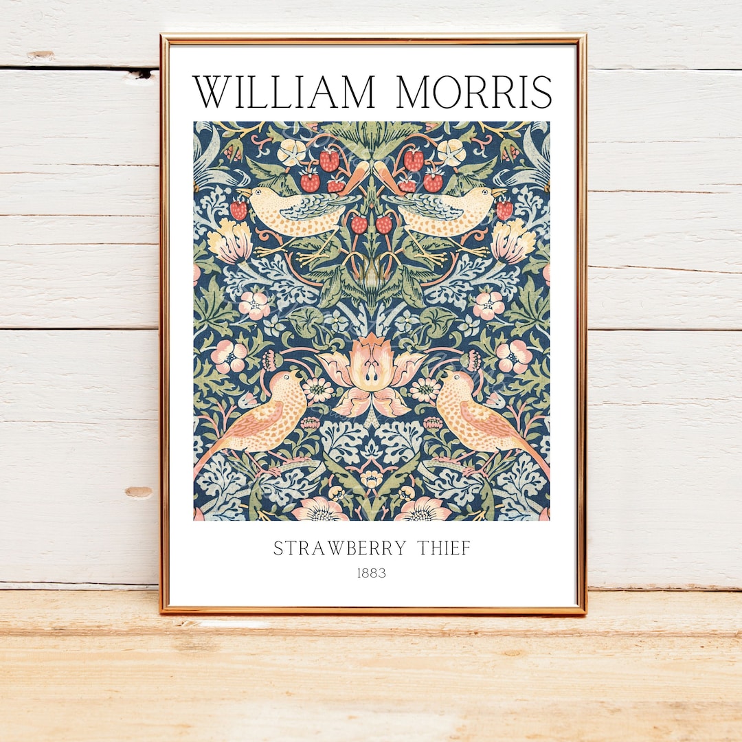 Strawberry Thief William Morris Print, Vintage Art Print, Wall Decor ...