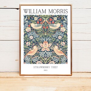 Strawberry Thief William Morris Print, Vintage Art Print, Wall Decor ...