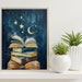 Books in the Stars, Reading Nook Print, Fantasy Print, Cozy Home Decor ...