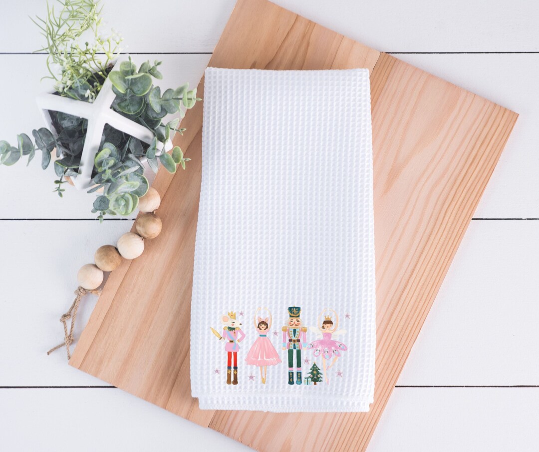 Pink Nutcracker Kitchen Towel, Sugar Plum Fairy, Kitchen Decor ...
