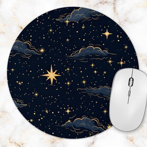 Galaxy and Stars Desk Mat, Celestial Mouse Pad, Space Lover Gifts ...