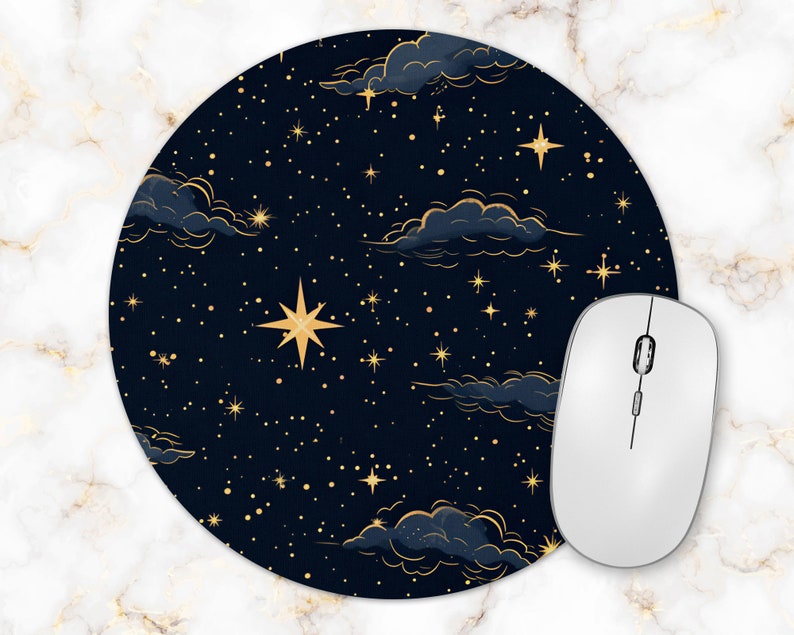 Galaxy and Stars Desk Mat, Celestial Mouse Pad, Space Lover Gifts ...