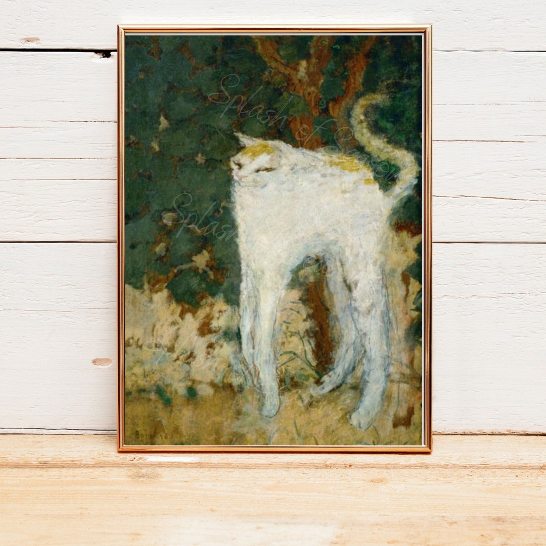 The White Cat, Pierre Bonnard Print Poster, Art Poster, Home Decor ...