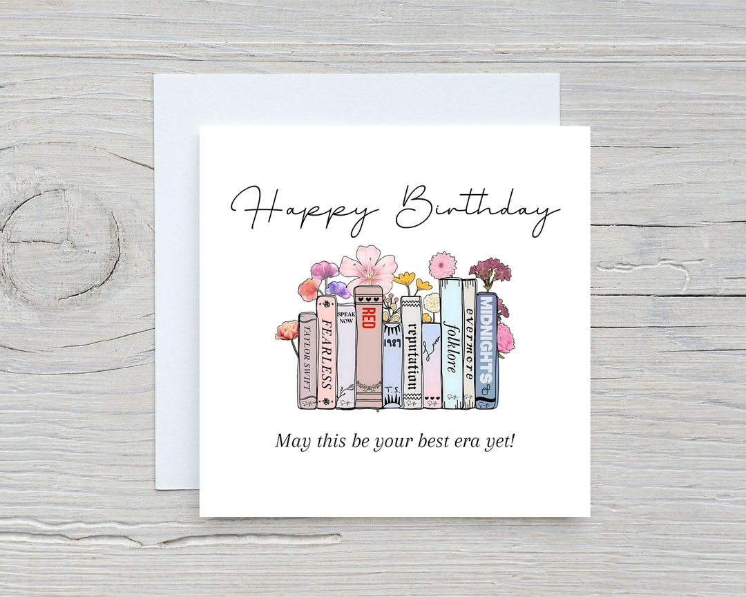 May This Be Your Best Era Yet, Swiftie Gifts, Birthday Card for Bestie ...
