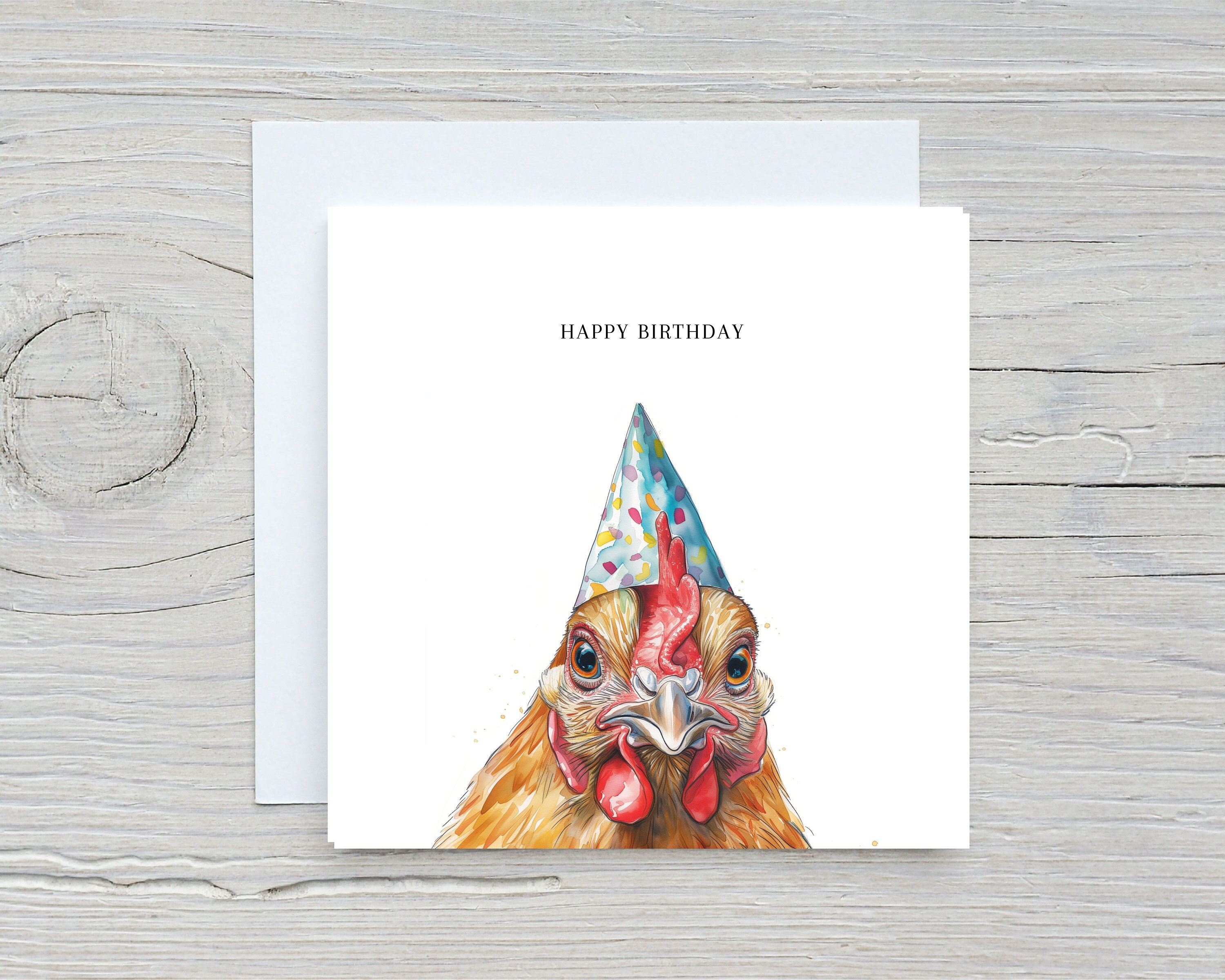 Birthday Chickens Card, Funny Card, Birthday Card for Bestie, Best ...