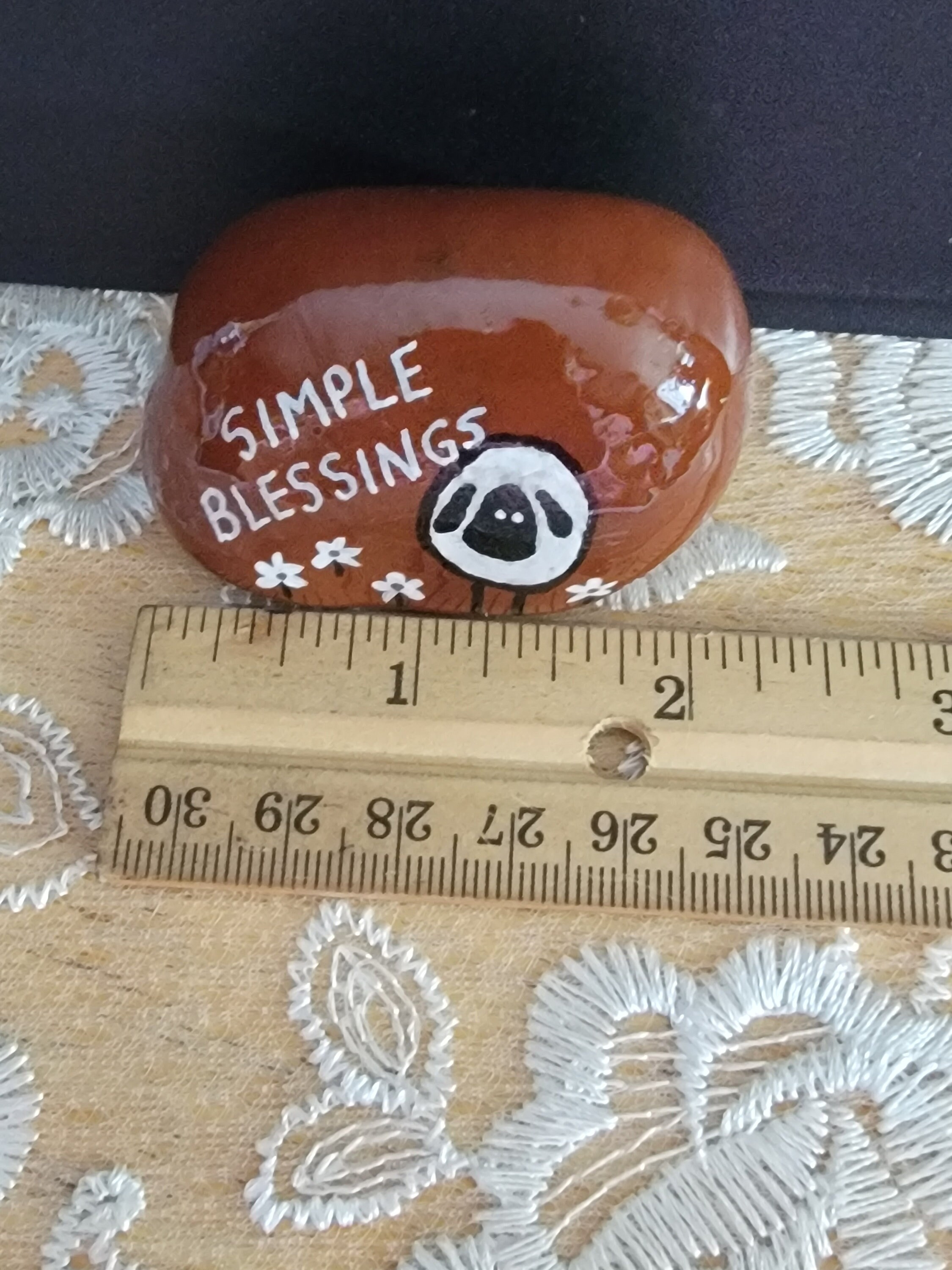 Simple Blessings Sheep Painted Rock - Etsy