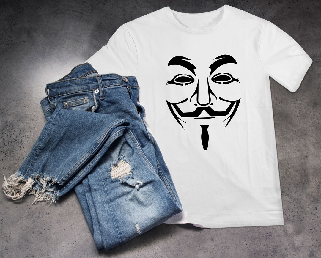 Anonymous Mask Hacker Revolution Symbol T Shirt Gift Graphic - Etsy