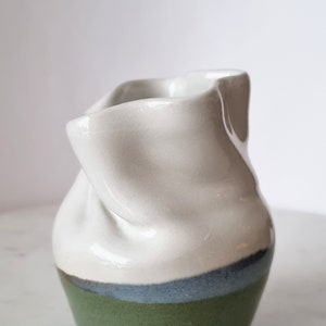 Modern Organic Ceramic Flower Vase. Soft Form. Handmade. - Etsy