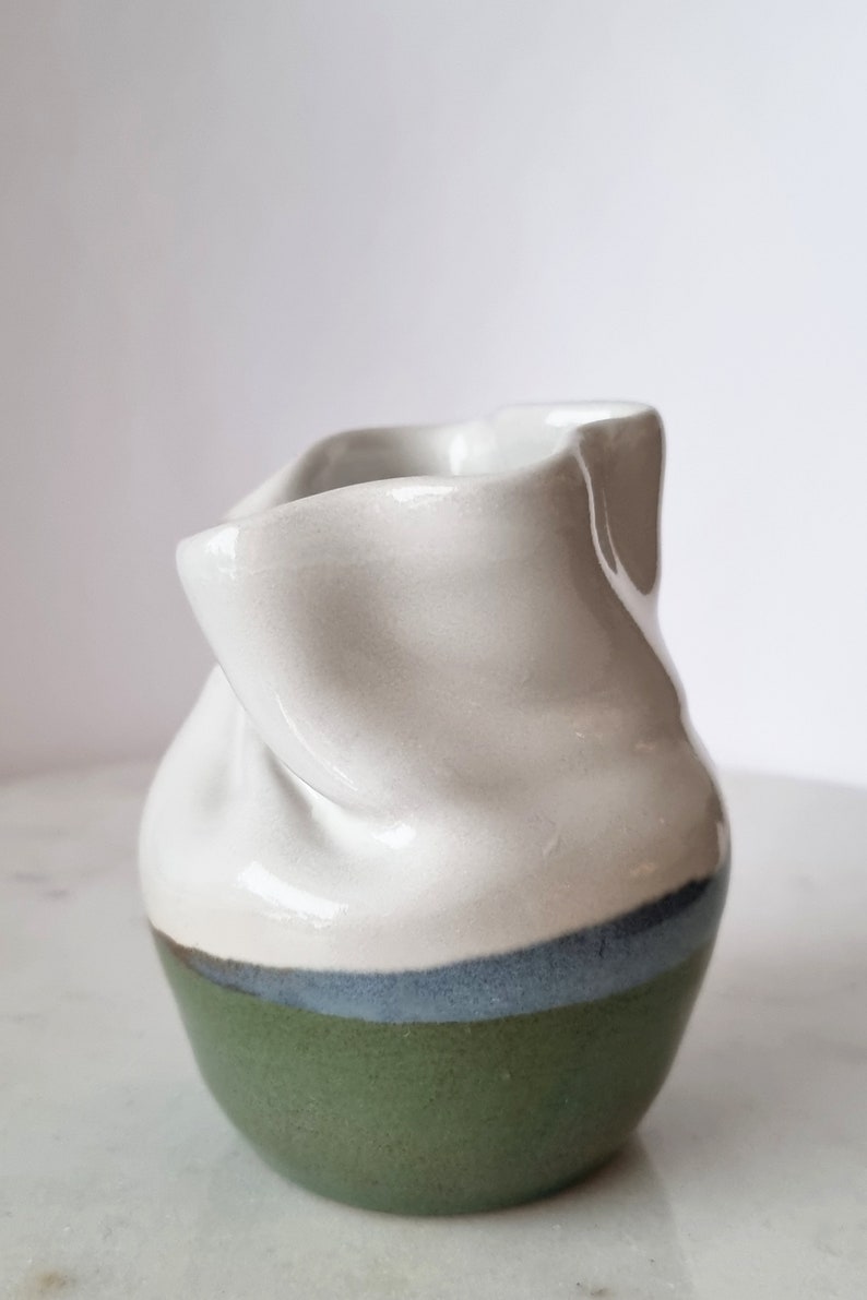 Modern Organic Ceramic Flower Vase. Soft Form. Handmade. - Etsy