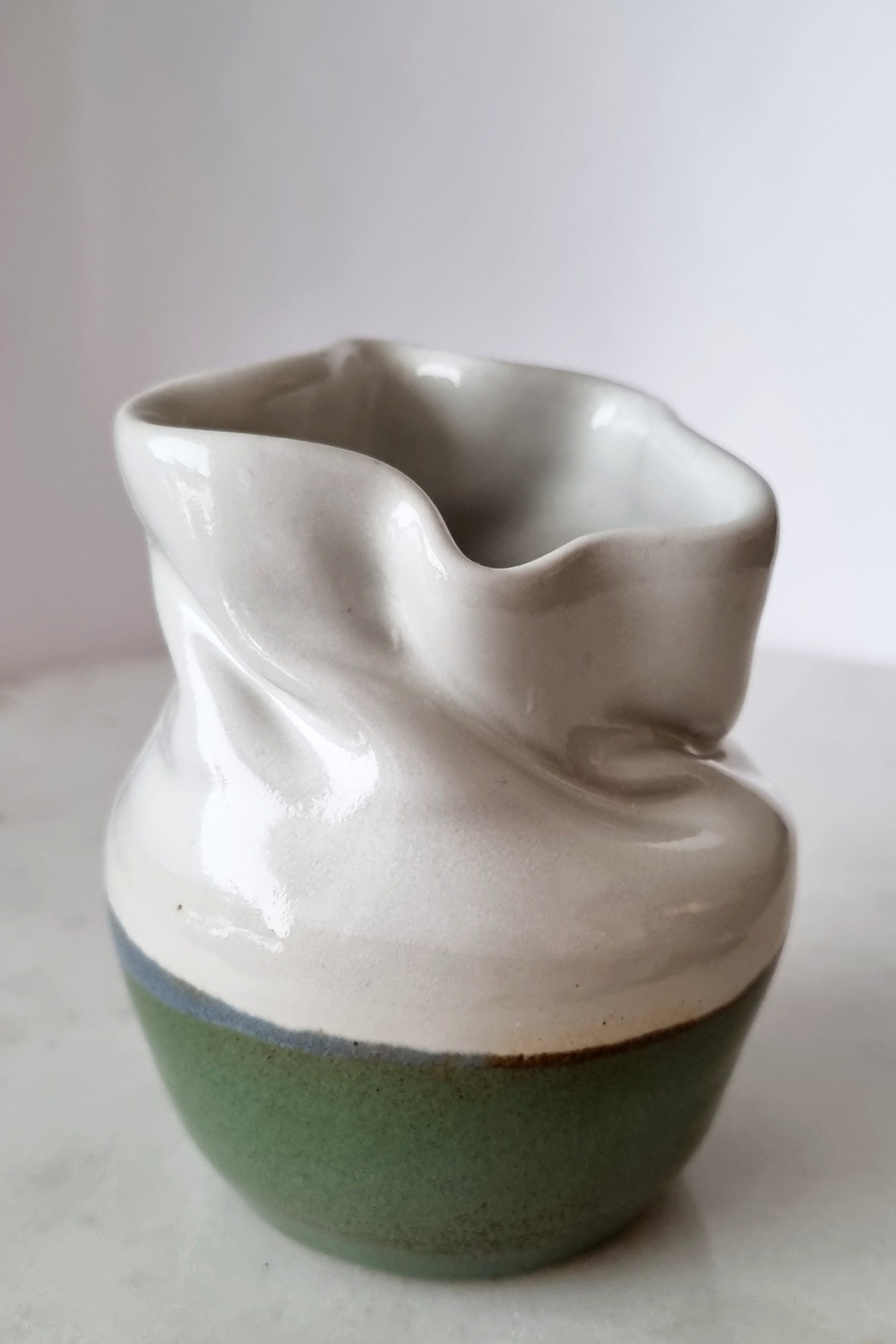 Modern Organic Ceramic Flower Vase. Soft Form. Handmade. - Etsy