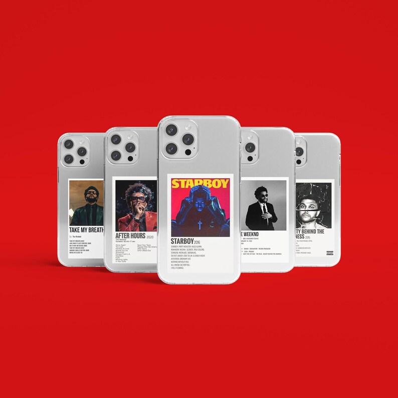 The Weeknd Album Cover Phone Case Starboy, After Hours & More Clear ...