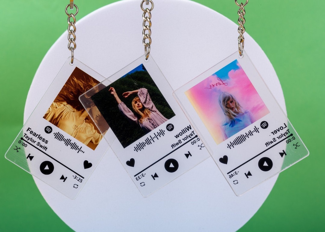 Fearless Taylor Swift Personalized Music Keychain Create Your Own Resin ...