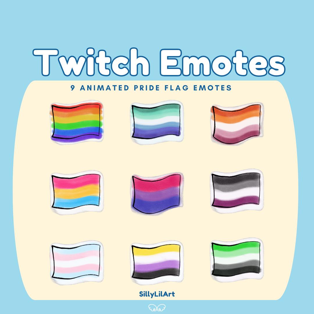 Pride Flag Animated Twitch Emotes - Etsy