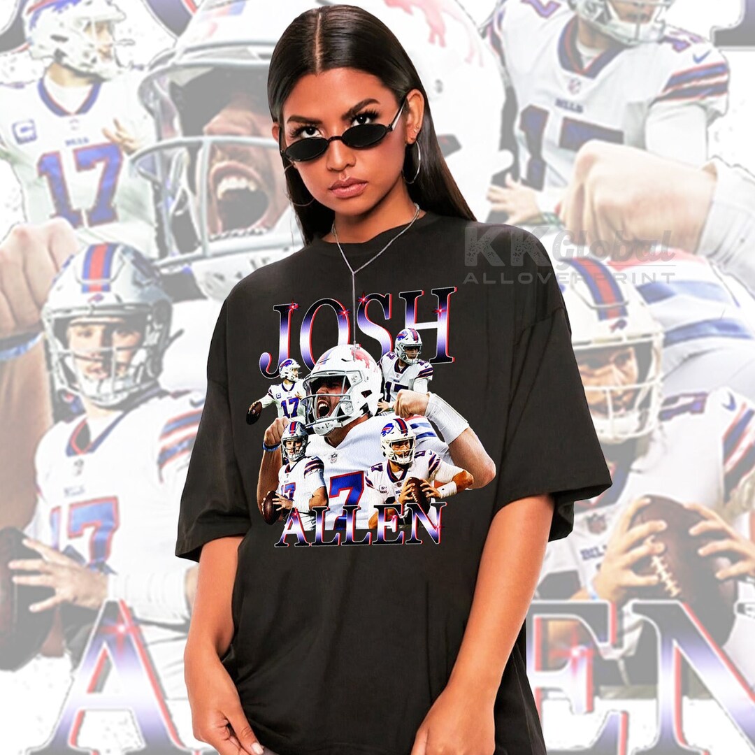 Vintage Josh Allen Shirt Classic 90s T-shirt Allen Buffalo - Etsy