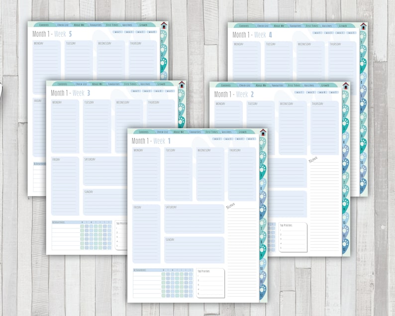 Goodnotes Digital Puppy Planner: Pet Training, Dog Care (digital ...