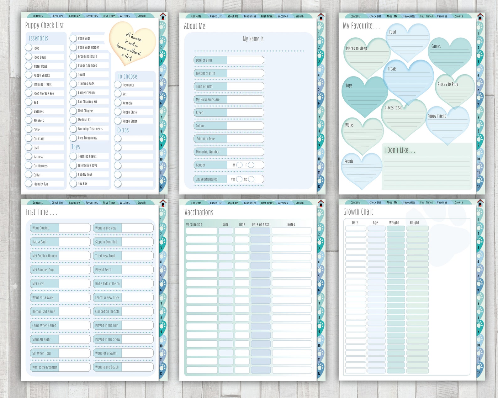 Goodnotes Digital Puppy Planner: Pet Training, Dog Care (digital ...