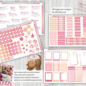 Pet Organizer | Planner Pages | Dog Lover Stickers | Dog Health Care ...