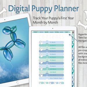 Goodnotes Digital Puppy Planner: Pet Training, Dog Care (digital ...