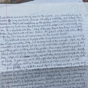 Letter From Amanda a Handwritten Personal Letter Sent From Me to You - Etsy