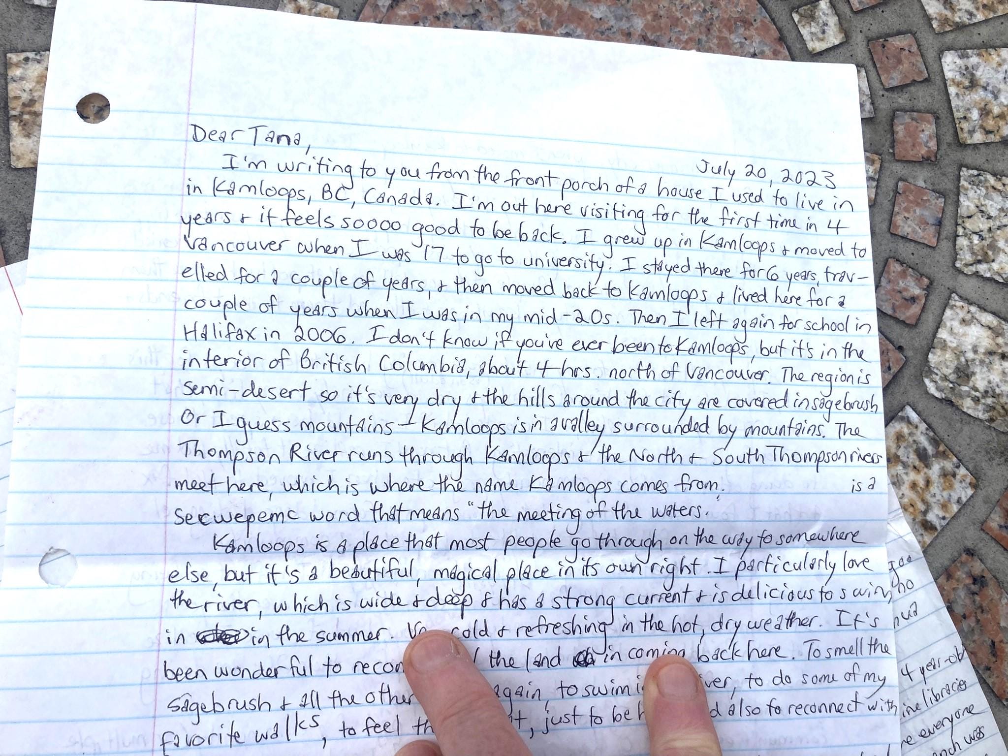 Letter From Amanda - a Handwritten Personal Letter From Me to You - Etsy