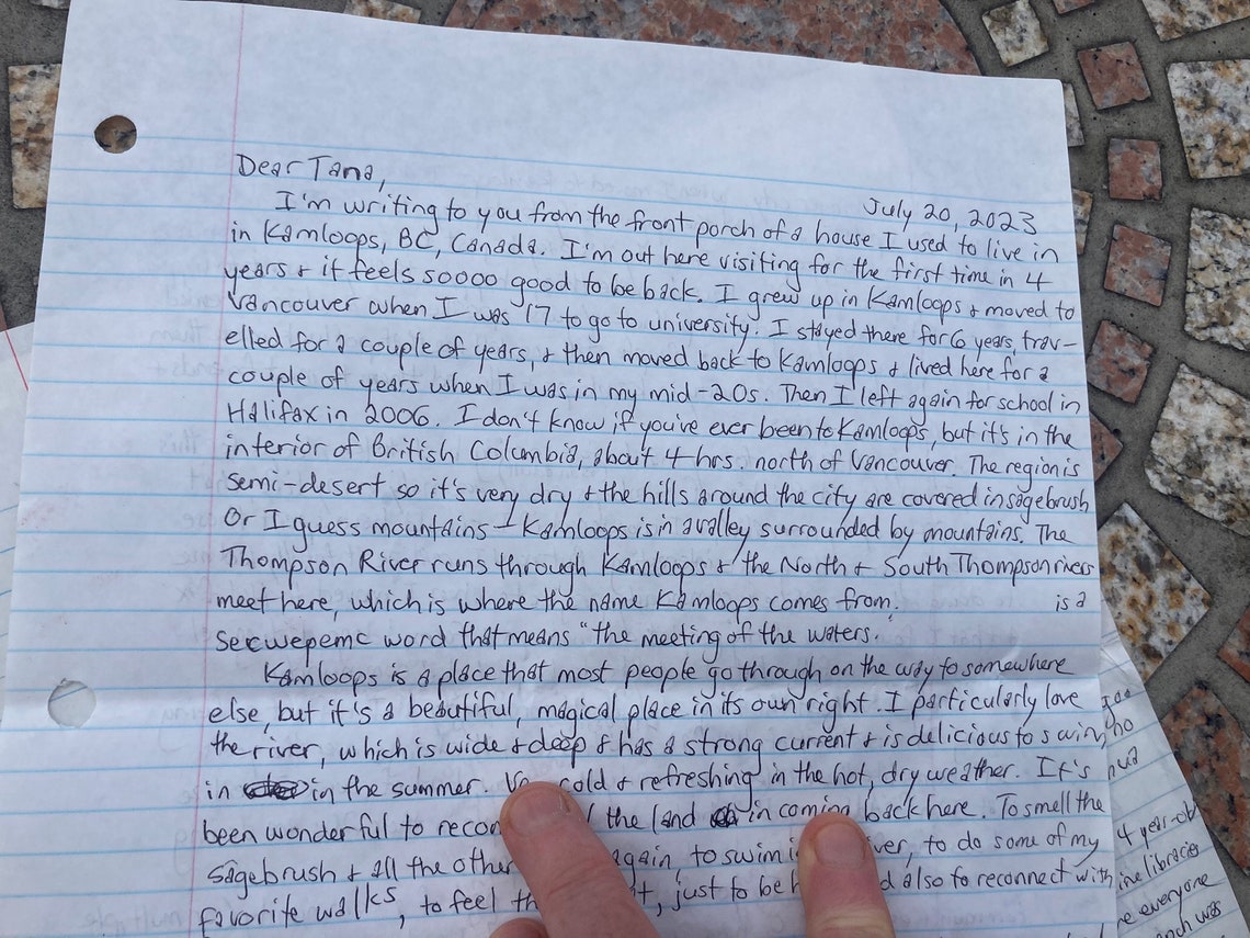 Letter From Amanda a Handwritten Personal Letter Sent From Me to You - Etsy