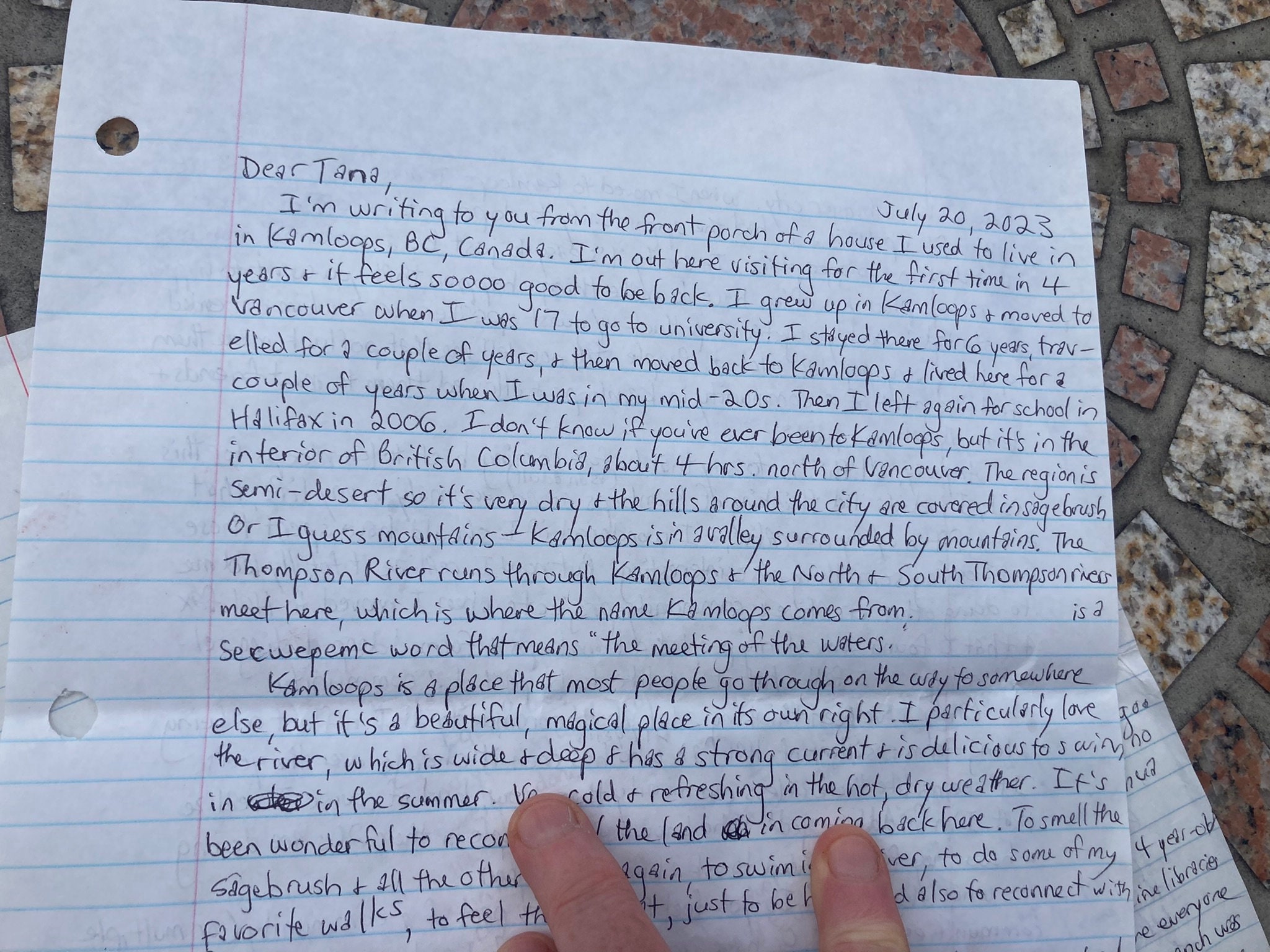 Letter From Amanda a Handwritten Personal Letter Sent From Me to You - Etsy