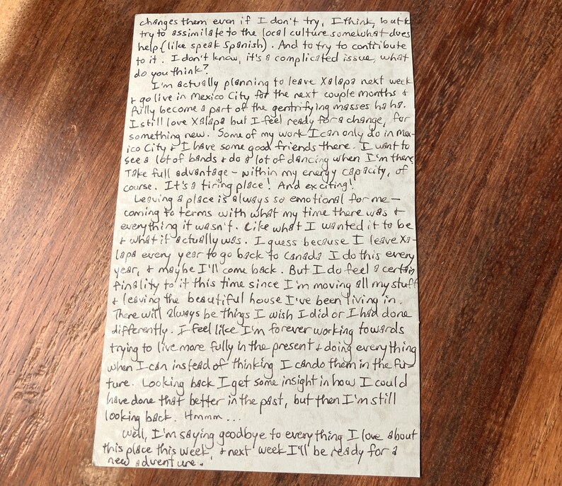 Letter From Amanda - a Handwritten Personal Letter From Me to You - Etsy