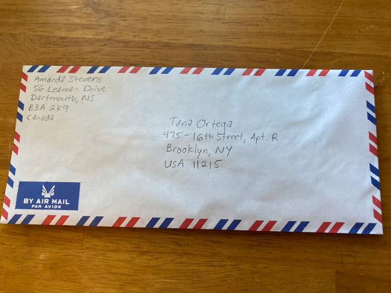 Letter From Amanda a Handwritten Personal Letter Sent From Me to You - Etsy